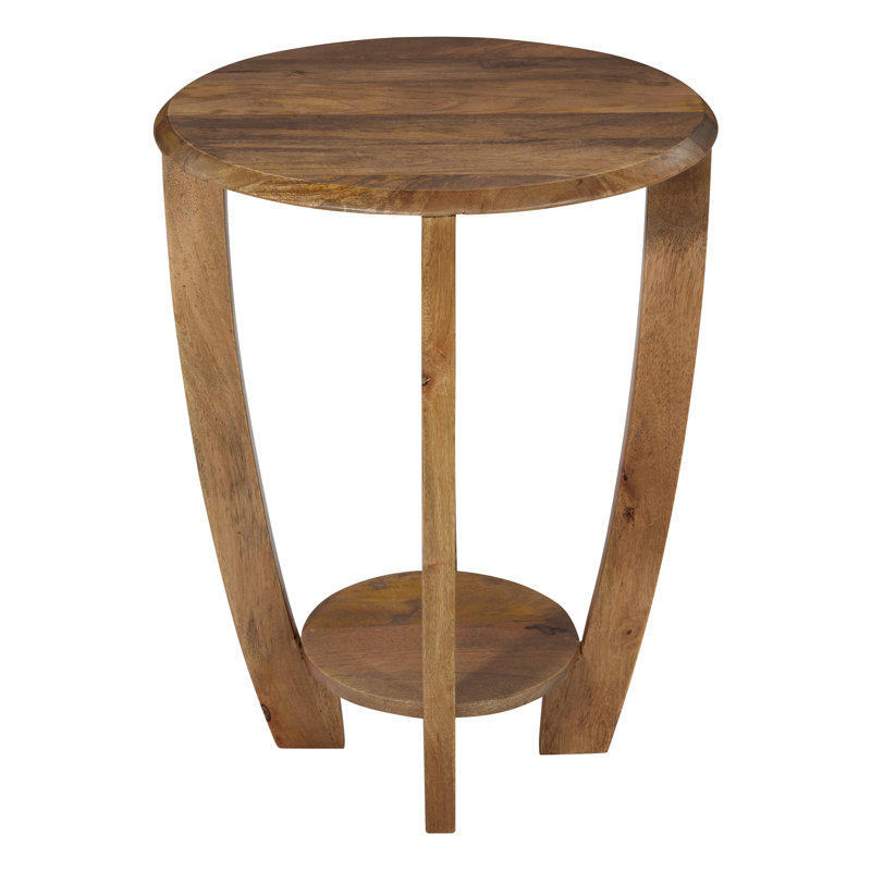 Millwood Pines Solid Mango Wood Side Table | Wayfair